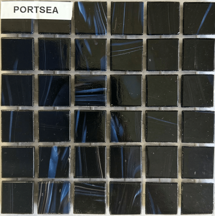Portsea Glass Mosaic - Slate and Stone | Bathroom, Floor, Granite ...